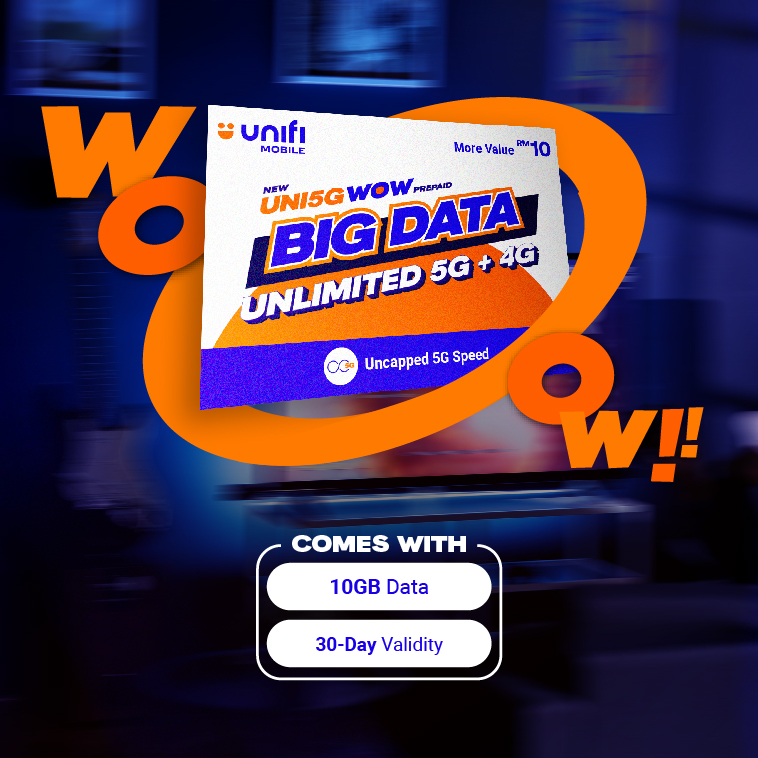 Get UNI5G WOW Prepaid Sim with Unlimited 5G Data & Calls