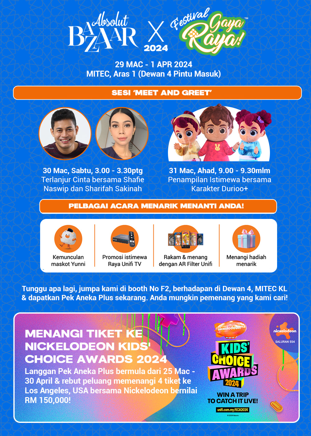 Unifi TV X Absolut Bazaar X Festival Glam Raya 2024 | Unifi TV