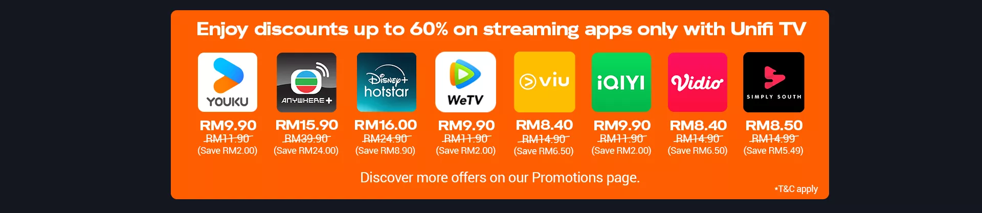 Streaming Apps | Unifi TV